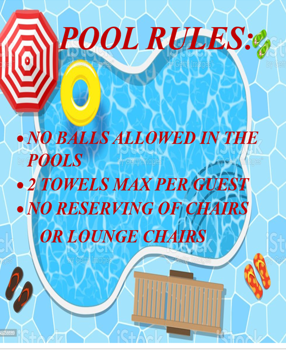 POOL RULES – Vacation Village at Parkway